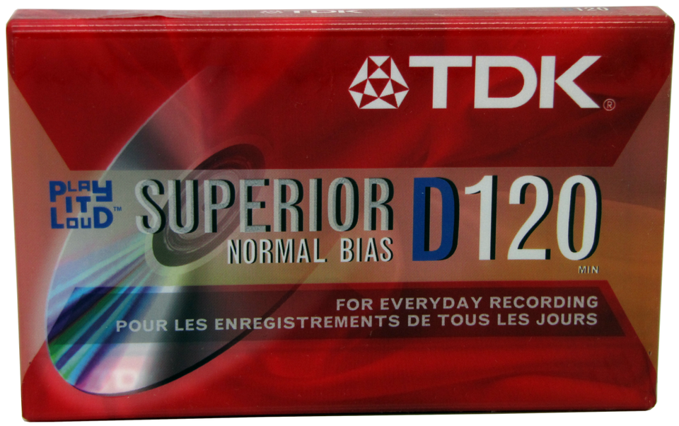 TDK D120 SUPERIOR 120 Minutes Ferric Blank Audio Cassette Tape (2003 ...