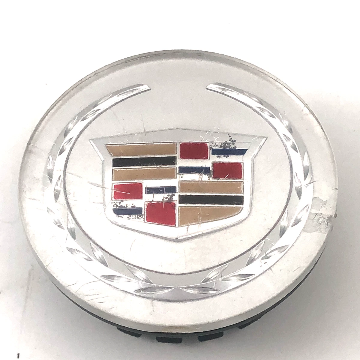 Single Piece Silver Wheel Rim Center Hub Caps For Cadillac