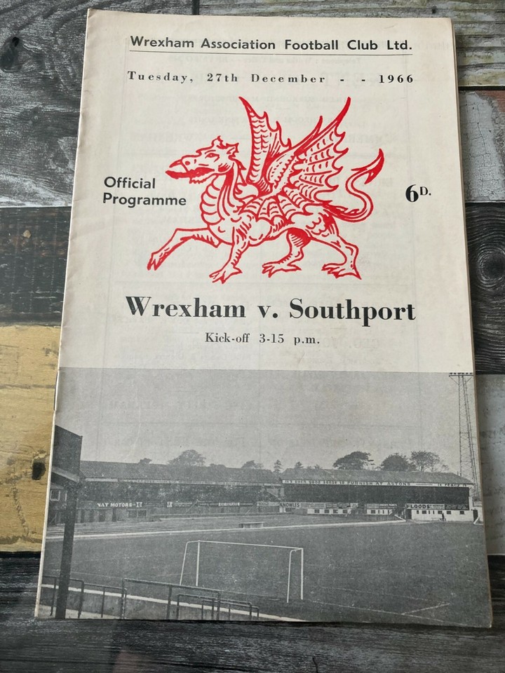 Wrexham HOME & AWAY programmes 1960s 1970s 1980s 90s League & Cup ...