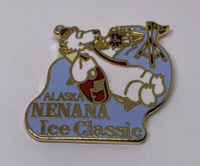 Nenana Ice Classic 1989 Alaska Tripod Polar Bear Clock LE 800 Lapel Pin ...
