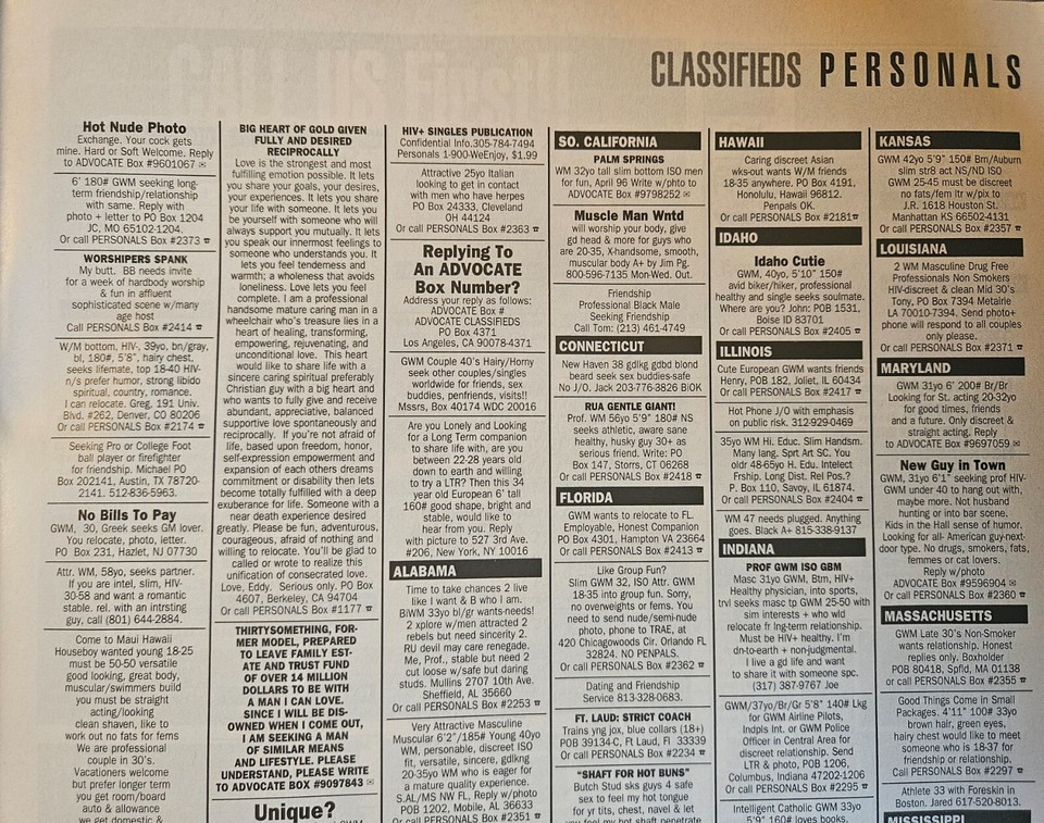 Advocate Classifieds Issue 85 | eBay