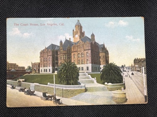Vintage California Postcard 1908 The Court House Los Angeles | eBay