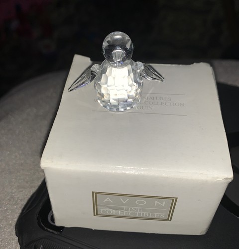 AVON Penguin Crystal Miniatures Winter Animal Collection Box | eBay
