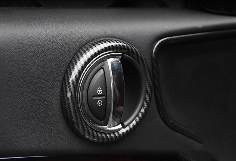 Carbon Fiber Inner Door Handle Cover Trim For Mini Cooper Countryman ...