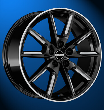 Borbet LX18 8 X 18 5 X 114.3 40 black matt silver spoke rim for sale ...
