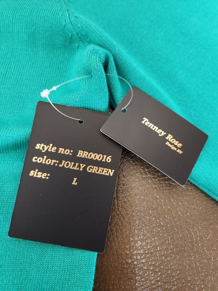 Kelly Green Cardigan Sweater. NWT. Large. By Tenney Rose. Cute. | eBay