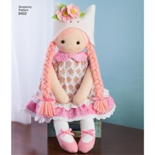 Simplicity Sewing Pattern 8402 Stuffed Doll Rag Dolls Clothes for sale ...