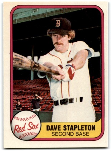 1981 Fleer Dave Stapleton Rookie Boston Red Sox #236 | eBay