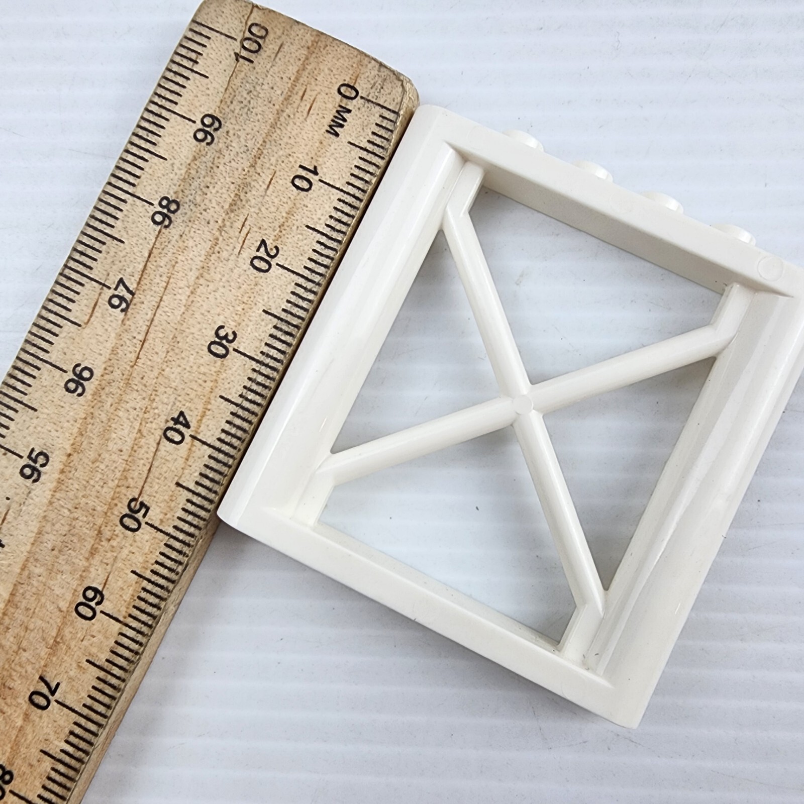 2x Lego Support 1x6x5 Cream White Pillar Grid Wall Element Carrier ...