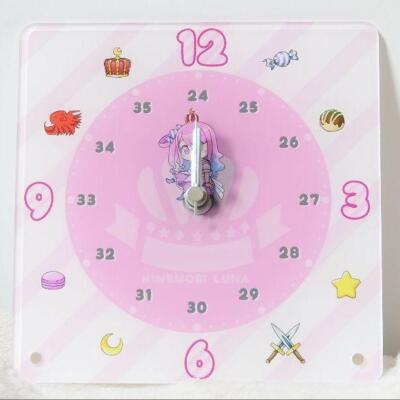 Hololive Himemori Luna motif acrylic clock 3D Commemorative Goods ...