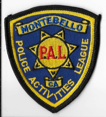 Montebello Police Department, California PAL Hat Patch | eBay