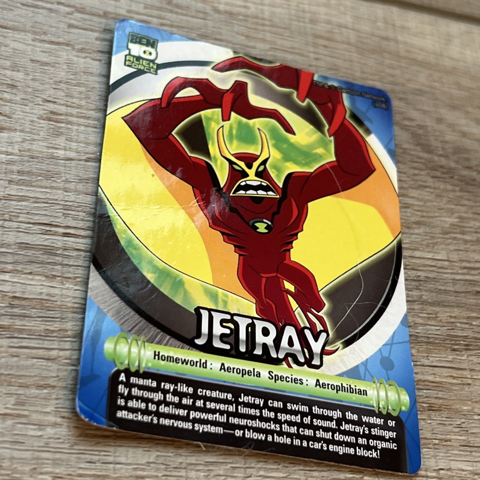 Ben 10 JETRAY 4" Figure Alien Force Cartoon Network Complete w/ Tail ...