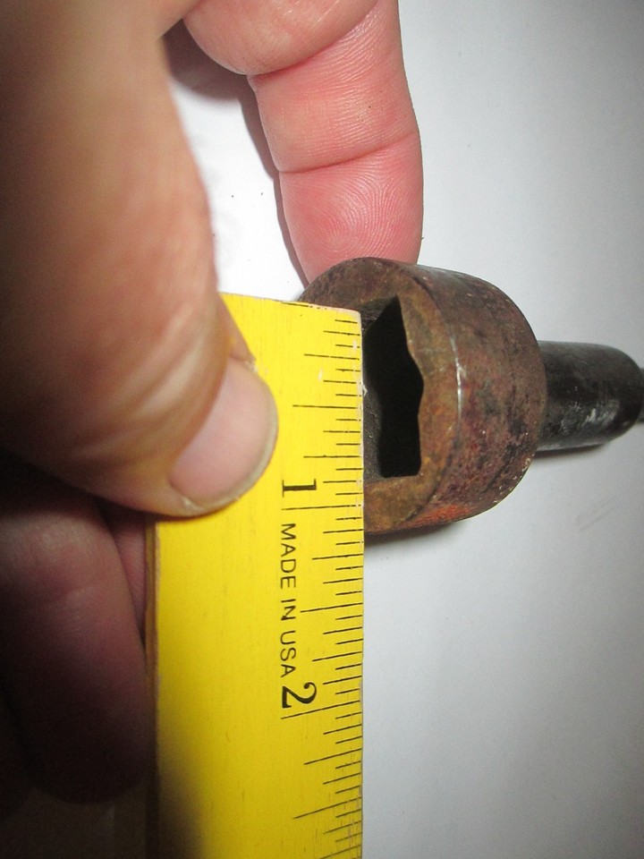 VINTAGE CAST BRACE BIT SOCKET # 6 SQUARE LAG BOLTS A8 | eBay