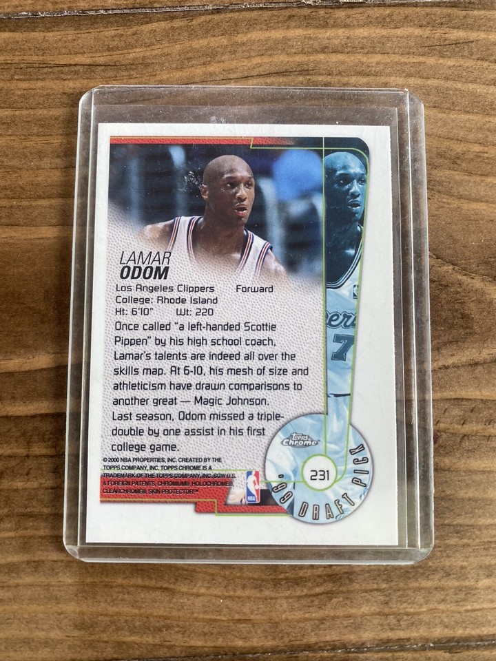 2000 Topps Chrome Lamar Odom #231 Rookie Card Los Angeles Clippers | eBay