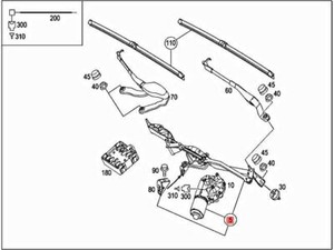Genuine MERCEDES BBDC S211 W211 E-CLASS W211 Wiper 2118201340 | eBay