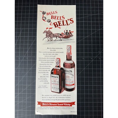 Vintage 1950s Bell’s Scotch Whiskey Print Ad | eBay