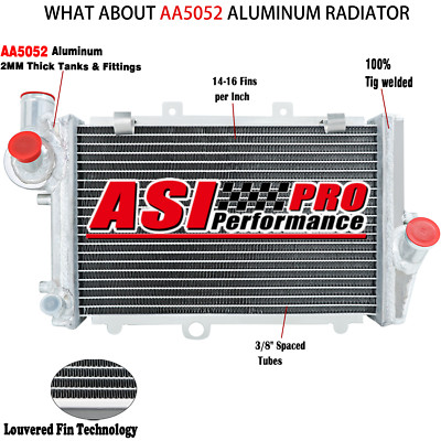 1464568 Aluminum Radiator For 1984-1997 1985 1986 BMW K1 K75 K100 K1100 ...