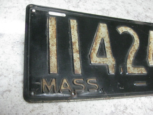 1925 Massachusetts License Plate Now 100 Years Old ! | eBay