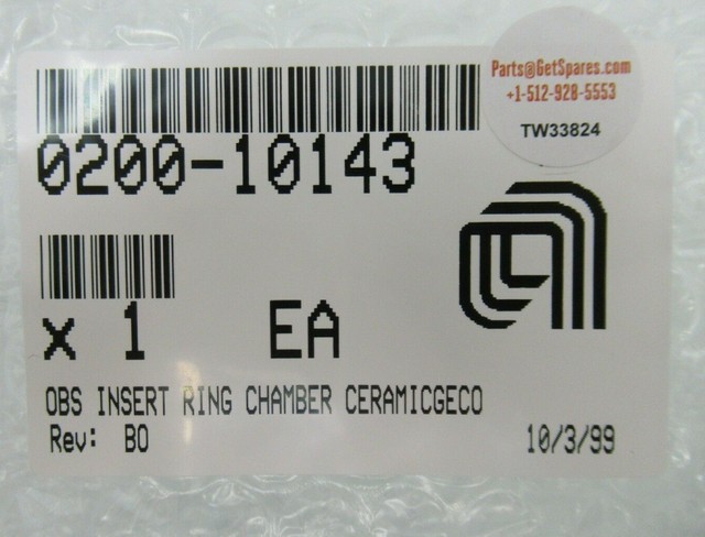 Applied Materials (amat) 0200-10143 Insert Ring Chamber Ceramic for ...