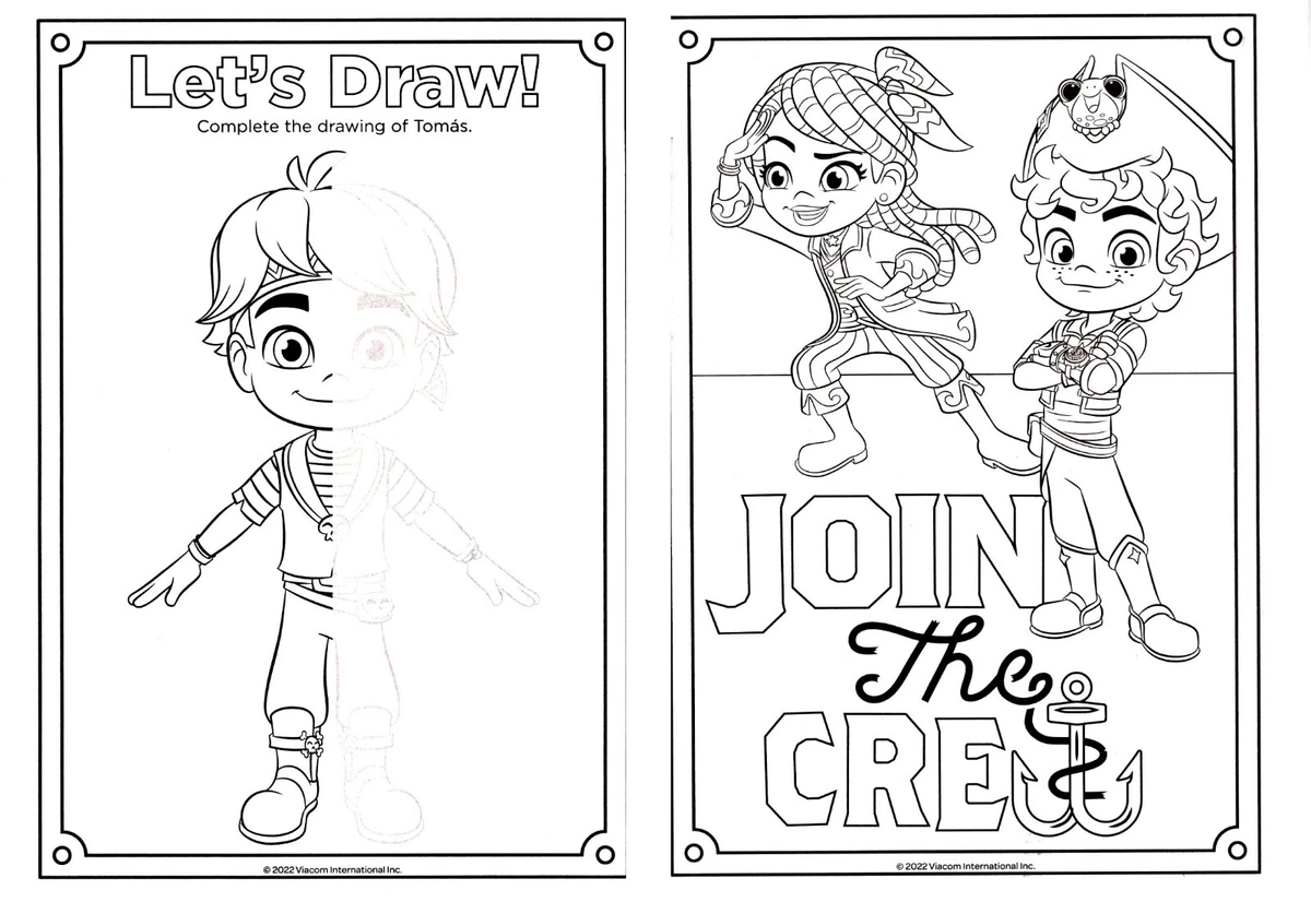 X Marks The Spot Coloring Page