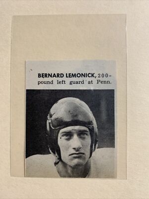 Bernard Lemonick Penn Pennsylvania Quakers 1950 S&S Football Pictorial ...