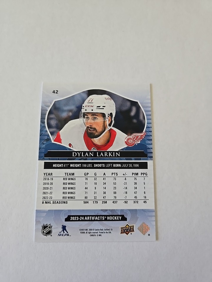 2023-24 Upper Deck Artifacts - Ruby #42 Dylan Larkin /499 | eBay