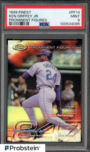 1999 Topps Finest Prominent Figures #PF14 Ken Griffey Jr Mariners HOF ...