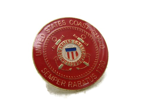 United States Coast Guard Pin Semper Raratus 1790 Red & Gold Tone | eBay