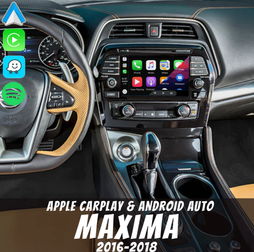 For Nissan Maxima 2016-2018 Apple CarPlay & Android Auto SD Card Remote ...