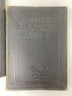 Hawkins Electrical Guide 1917 Volumes 1 through 9 Gold edges 1927 ...