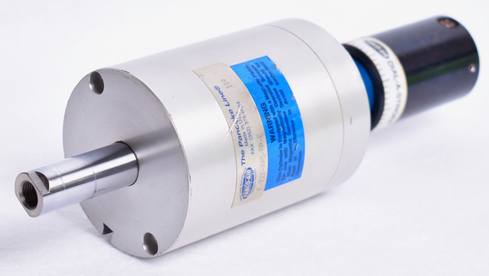 Fabco Air Pancake Line Dial-A-Stroke Pneumatic Cylinder F-221-XAS-BR-E ...