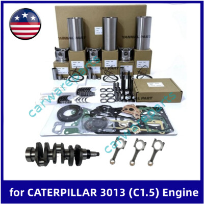 Overhaul Rebuild Kit+connecting rod+crankshaft for Caterpillar CAT C1.5 ...
