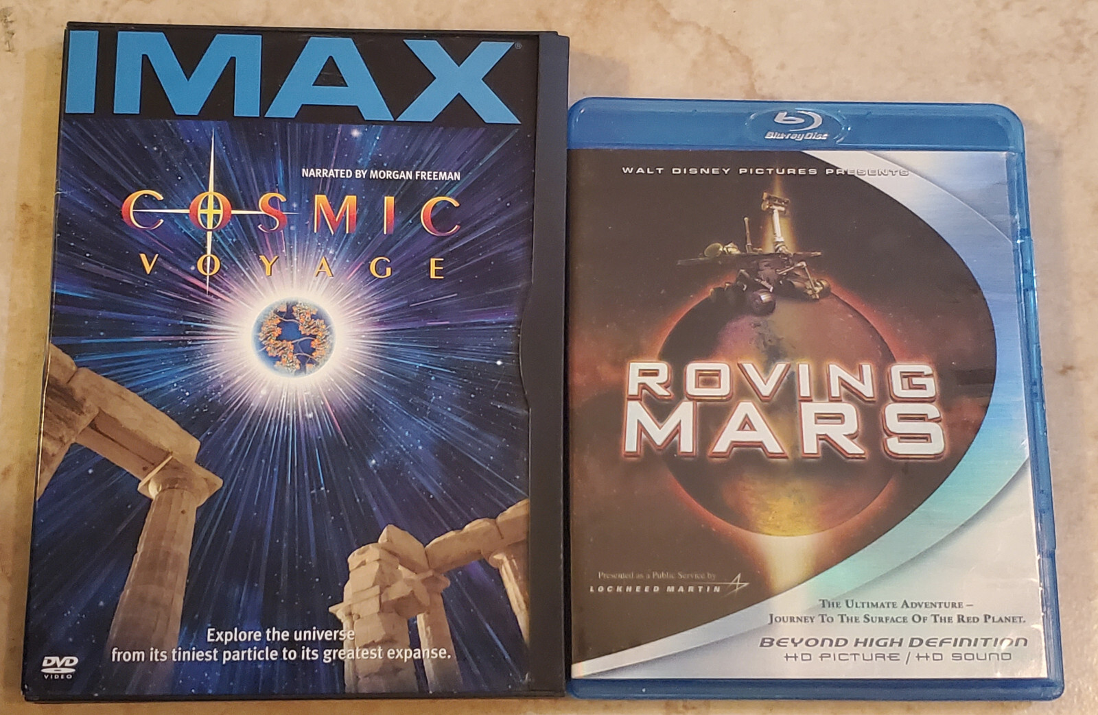 Roving Mars Walt Disney Pictures (Blu-ray)2007 & IMAX Cosmic Voyage DVD ...