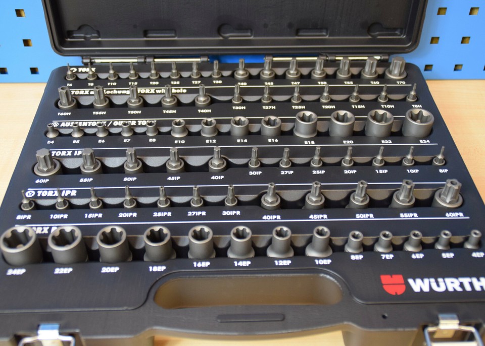 Würth Nut Set Socket Wrench Set Torx TX IP IPR Plus | eBay UK