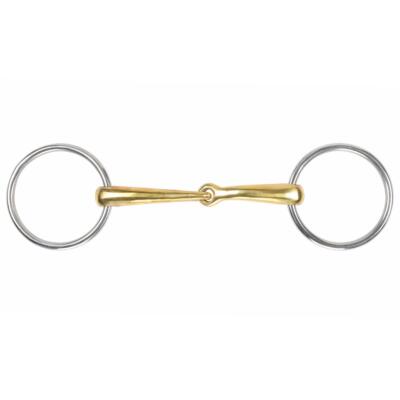 Shires Brass Alloy Curved Loose Ring Snaffle Bit | eBay UK