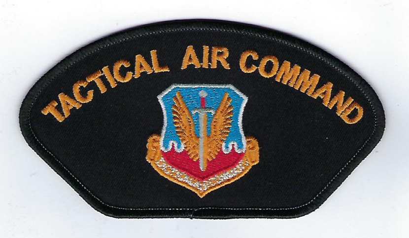 US AIR FORCE TACTICAL AIR COMMAND HAT PATCH AFB AIR COMBAT PIN UP USAF ...