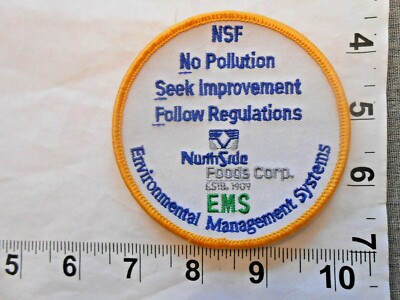 North Side Food Corp Environmental Management System NSF Patch free s&h ...