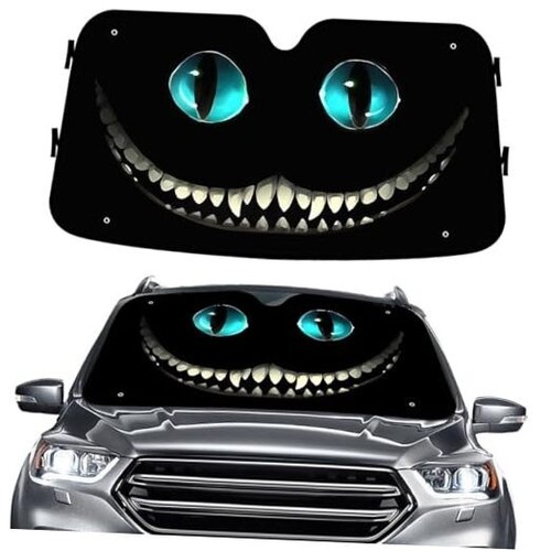 Horror Smile Cat Windshield Sun Shade for Car SUV Truck (64X32 Inches ...
