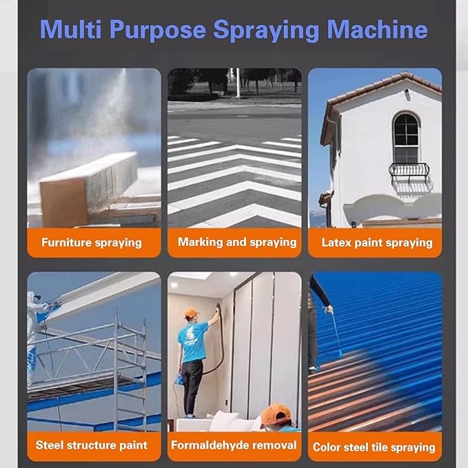 For Makita Airless Paint Sprayer for Wall Paints Varnishes 18-21V With ...
