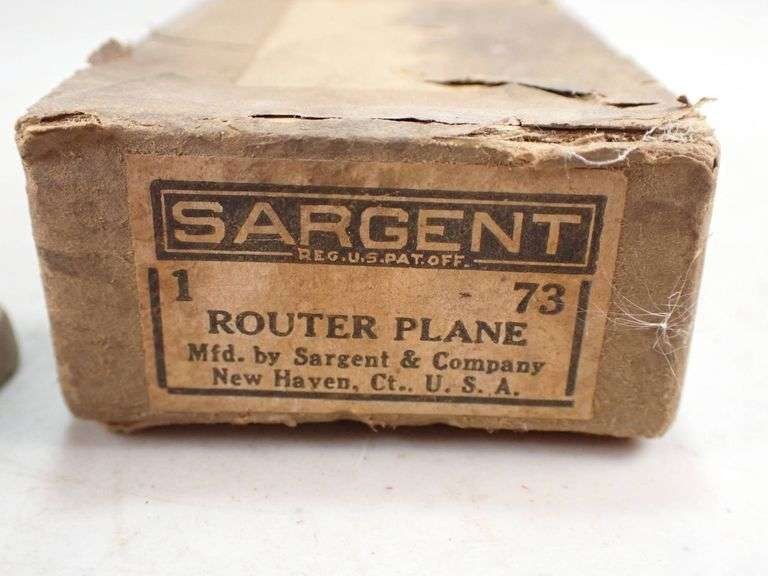 Sargent No 73 Router Plane W/Box | eBay