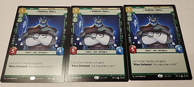 (3X) GENERAL KRELL 105 SPARK OF REBELLION STAR WARS UNLIMITED | eBay