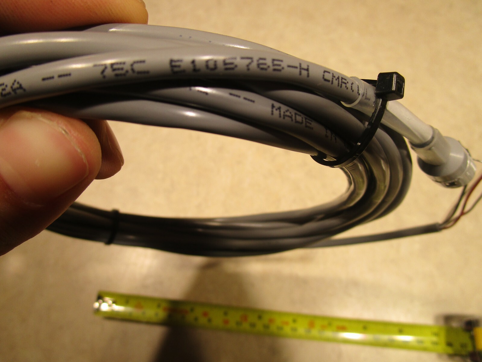 GEFRAN, E105765-H, CORDSET, ALLIED WIRE AND CABLE, 4 WIRE, F0427 | eBay