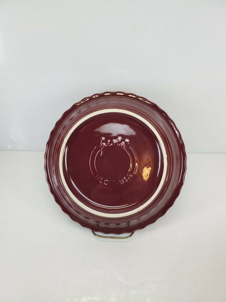 10 1/4" large DEEP DISH PIE BAKER PLATE claret wine NEW fiesta | eBay