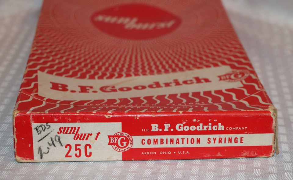 Vintage B.F Goodrich Hot Water Bottle USA Made (Combination Syringe ...