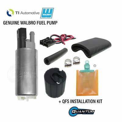 GENUINE WALBRO/TI GSS341 255LPH Intank Fuel Pump +QFS Kit for 1986-95 ...