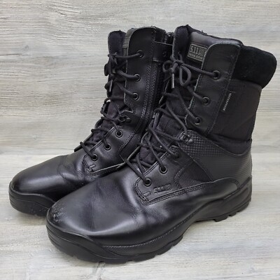 511 ATAC Storm 8" Side Zip Boots Mens Size 14 Black Waterproof Tactical ...