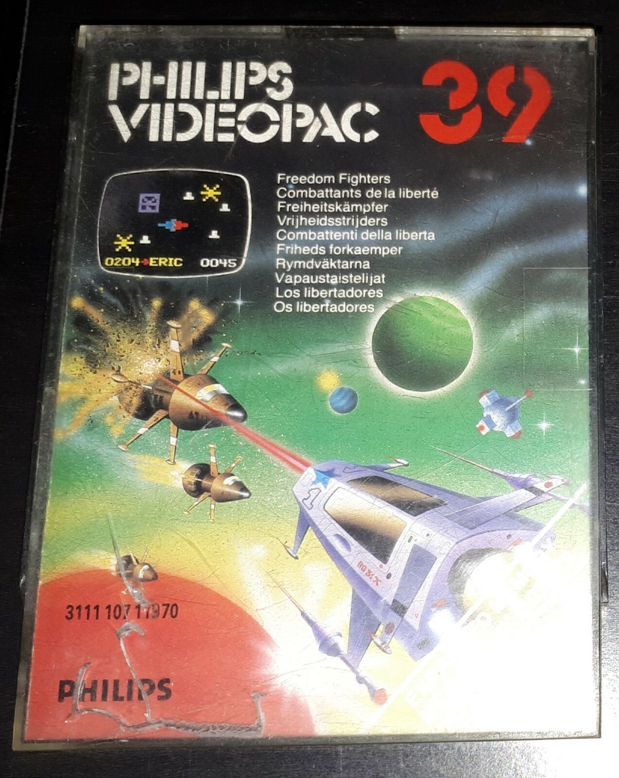 Jeux Philips Videopac n°39 Freedom Fighter g7400 g7000 vintage rare ...