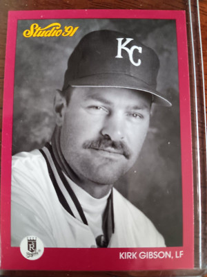 KIRK GIBSON KANSAS CITY ROYALS 1991 STUDIO / LEAF BASEBALL CARD #66 | eBay