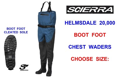 CLEARANCE SCIERRA HELMSDALE 20000 CHEST WADERS BOOT FOOT 20.000 CHEST ...