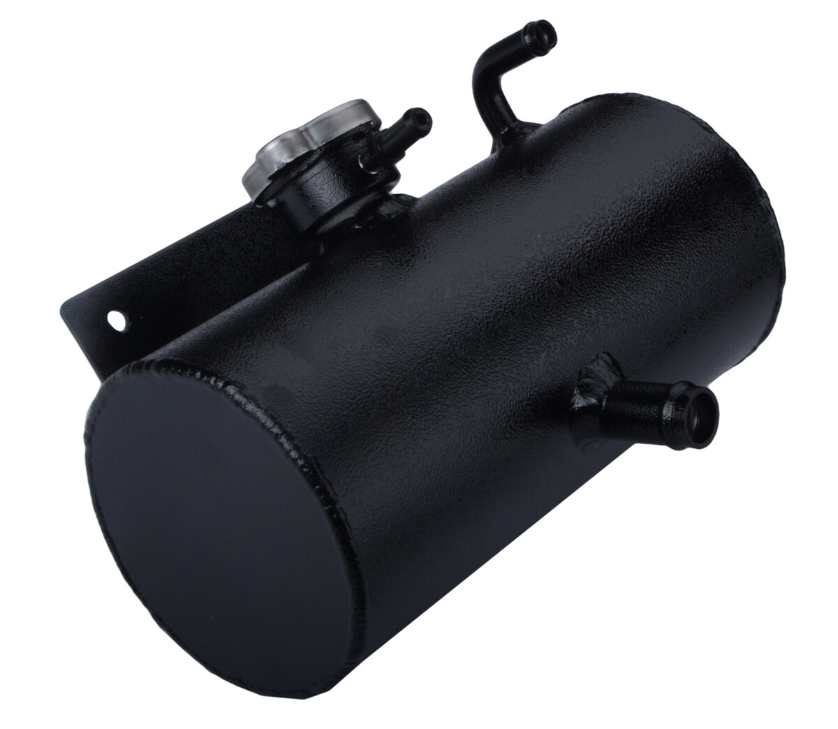 Universal Aluminum Overflow Coolant Tank With Cap Black 1.5L Horizontal ...